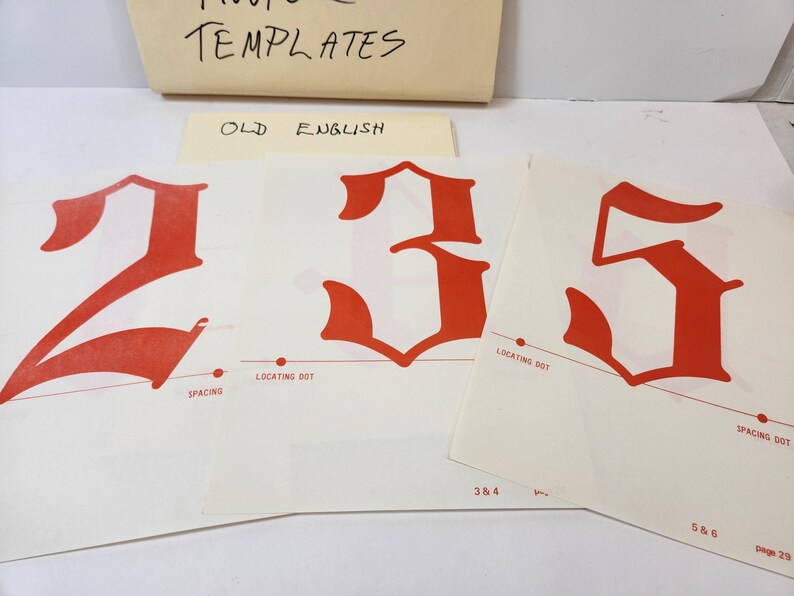 Router Pantograph Templates for Sign Making 5 Different - Etsy