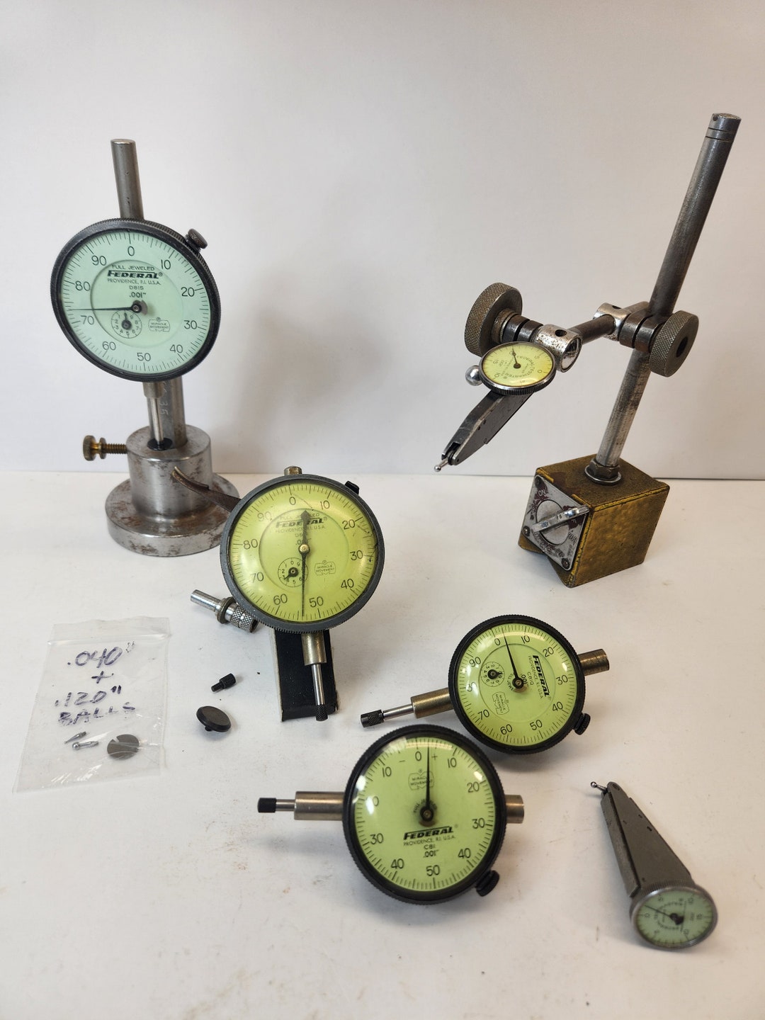 Vintage Machinist Indicator Lot 4 Drop & 2 Dial Test - Etsy