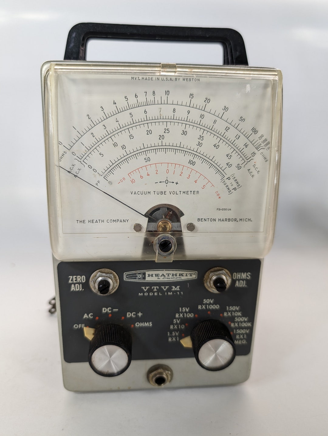 Vintage Heathkit VTVM Model IM-11 Vacuum Tube Volt Meter parts Only No ...