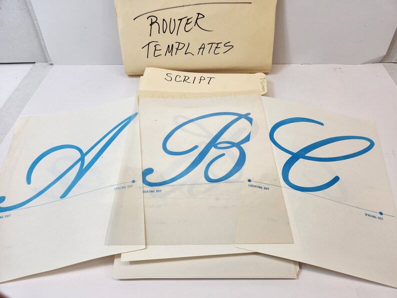 Router Pantograph Templates for Sign Making 5 Different - Etsy