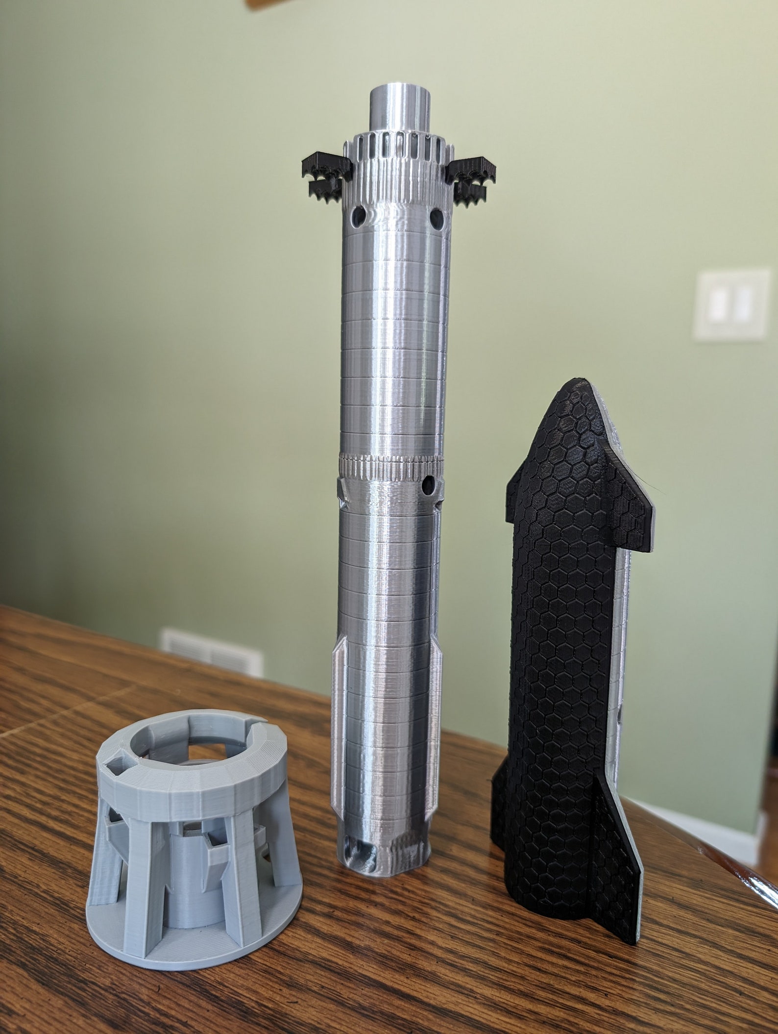 Spacex Starship on OLM Base 20 Tall on Base Awesome 3D Printed Starship ...
