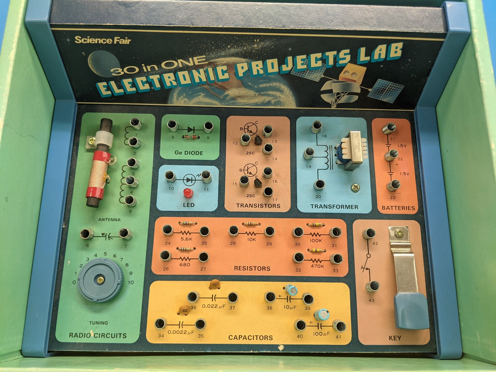 Vintage Science Fair 30 In One Electronic Projects Lab Radio | Etsy