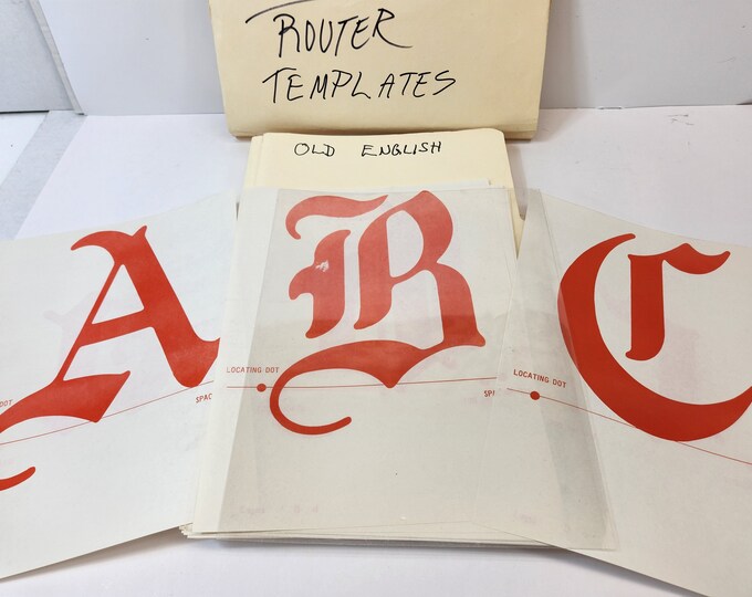 Router Pantograph Templates for Sign Making - 5 Different Writing ...