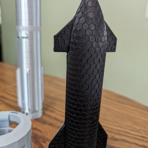 Spacex Starship on OLM Base 20 Tall on Base Awesome 3D Printed Starship ...