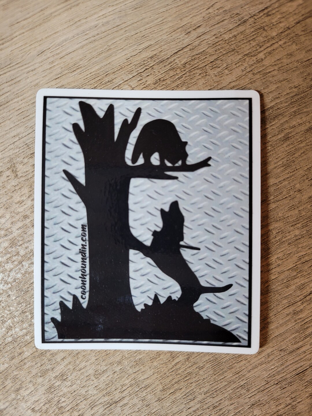 Coon Hunting Treed Coon Diamond Plate Waterproof Sticker - Etsy
