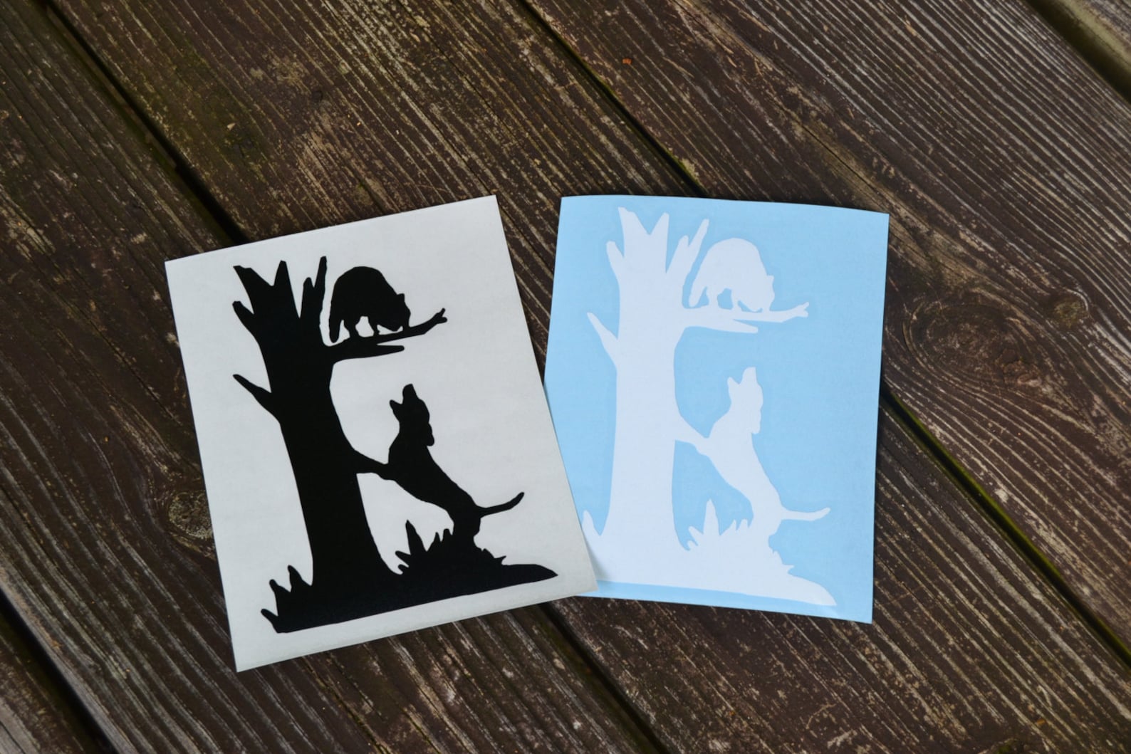 Coon Hunting Dog Treeing Coon Decal - Etsy