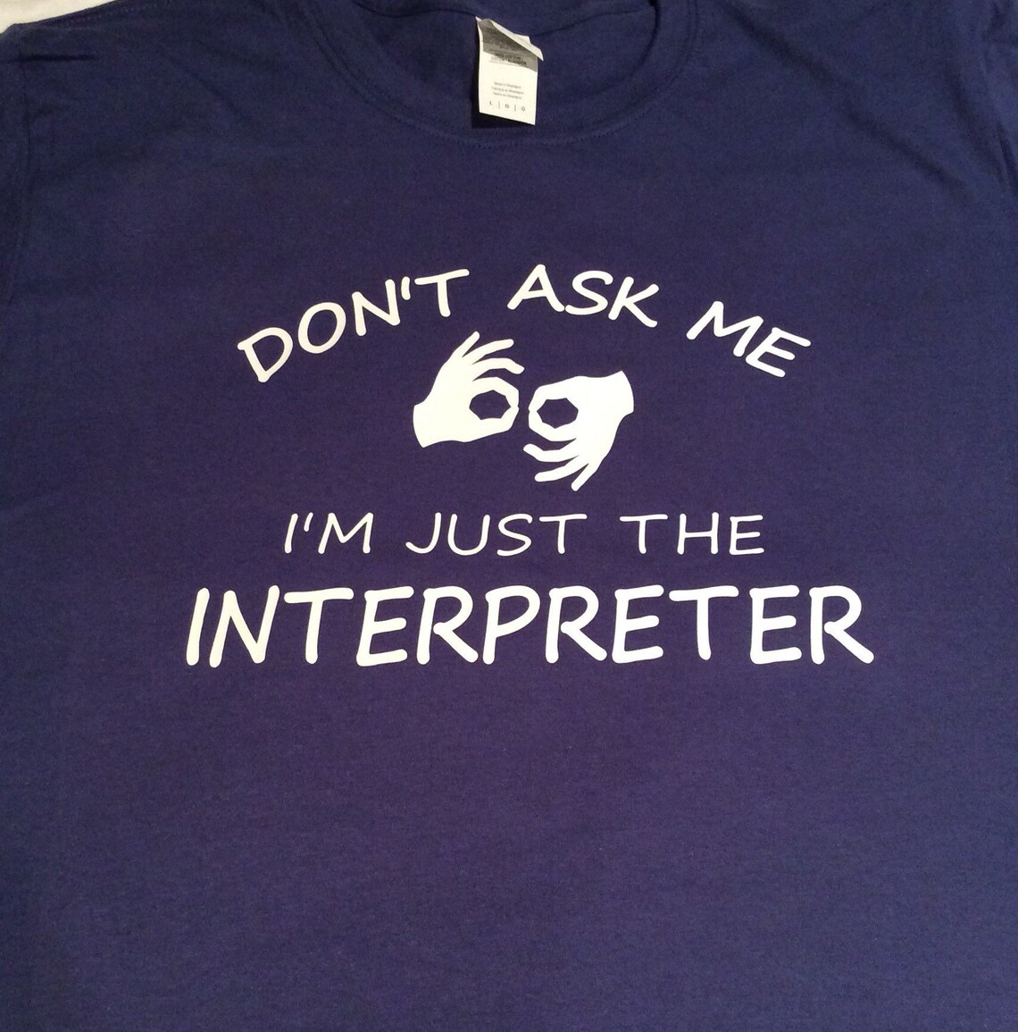 ASL Sign Language Interpreter T-shirt - Etsy