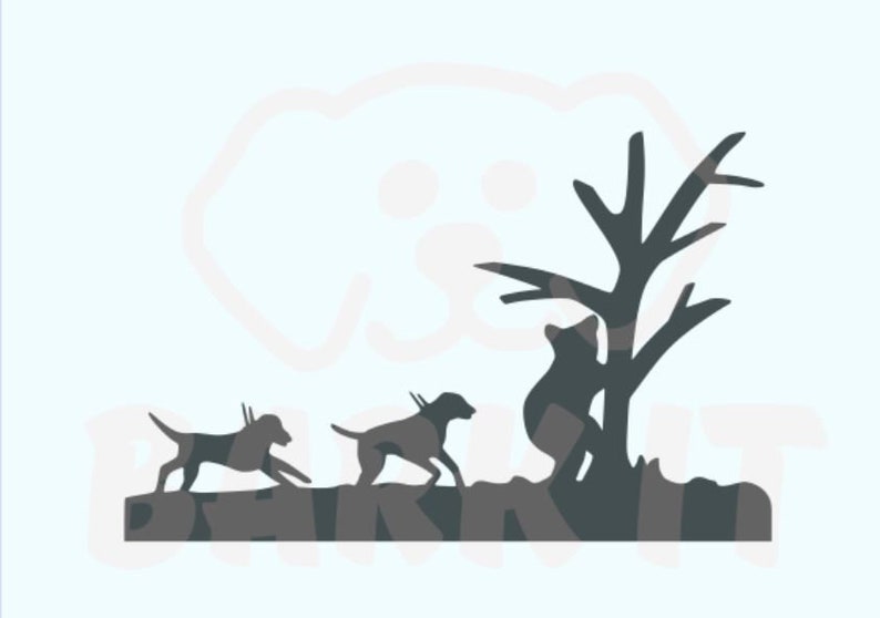 Bear Hunting Hounds Running SVG, PDF, PNG, Eps, Digital Download Cut ...