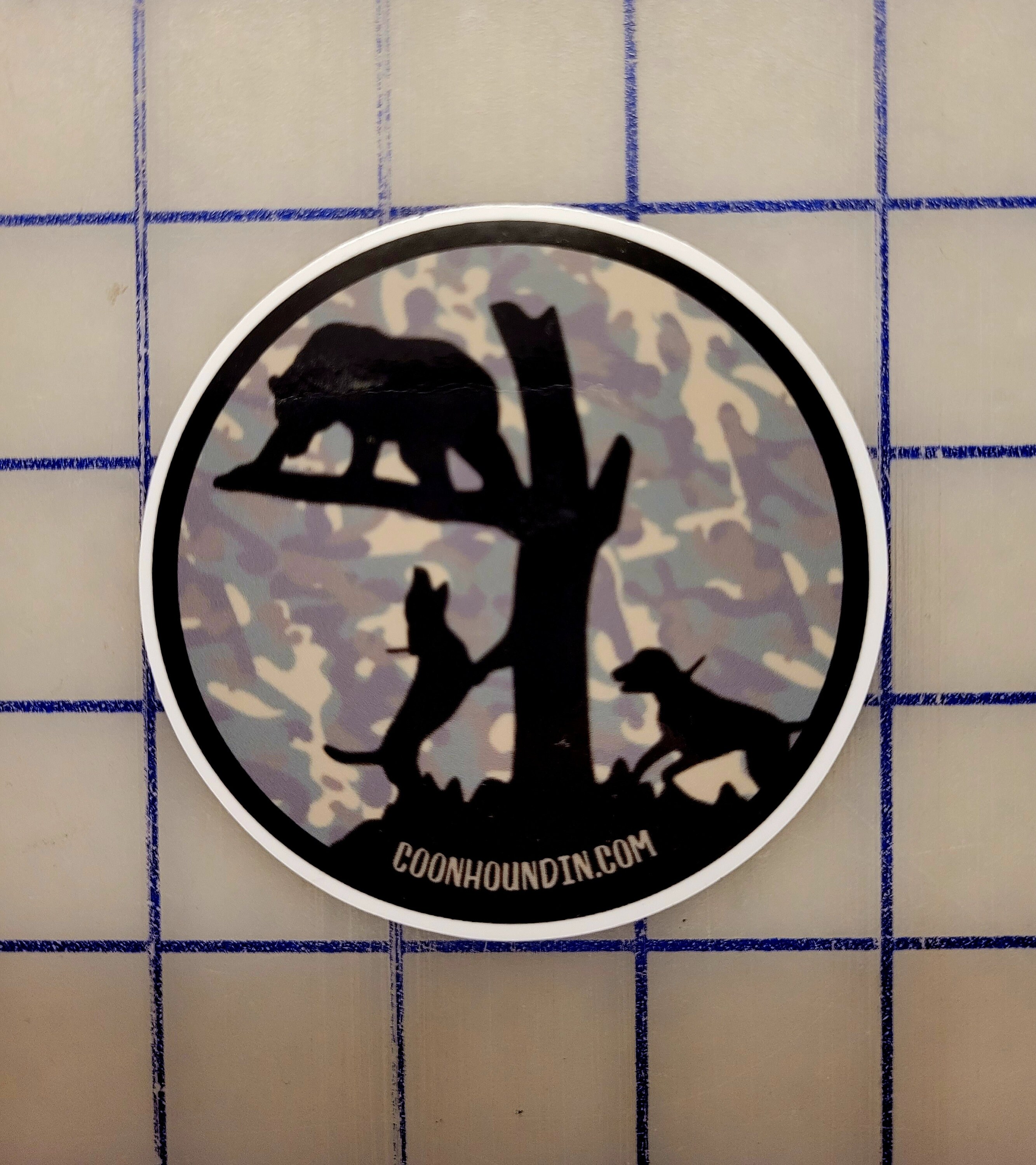 Bear Hunting Treed Bear and Hounds Camo Waterproof Sticker - Etsy