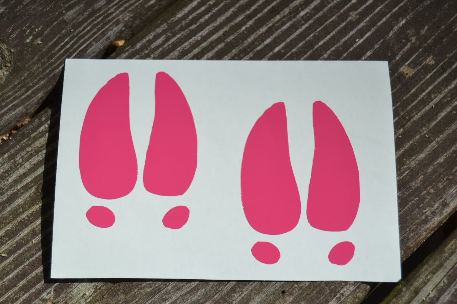 Deer Hunting Outdoor Vinyl Deer Tracks Decal Sticker | Etsy