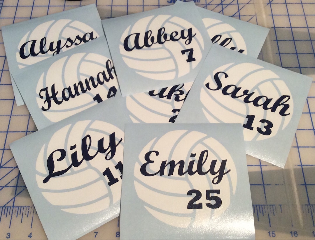 Personalized Volleyball Decal Custom for Player, Team, Club - Etsy