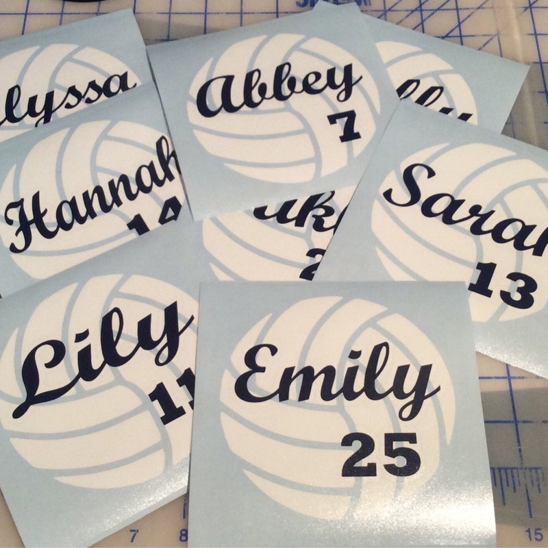 Volleyball Decal - Etsy