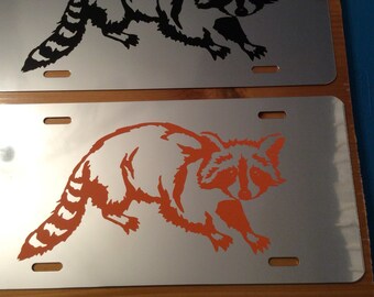 Mirrored Coon Hunting night Life License Plate | Etsy