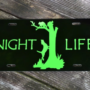 Coon Hunting License Plate - Etsy