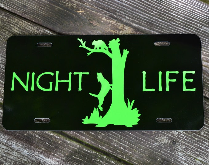 Coon Hunting License Plate - Etsy