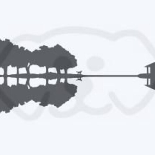 Guitar Trees Lake Reflection SVG PDF PNG Eps Digital - Etsy