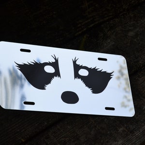 Raccoon Face Coon Hunting License Plate - Etsy