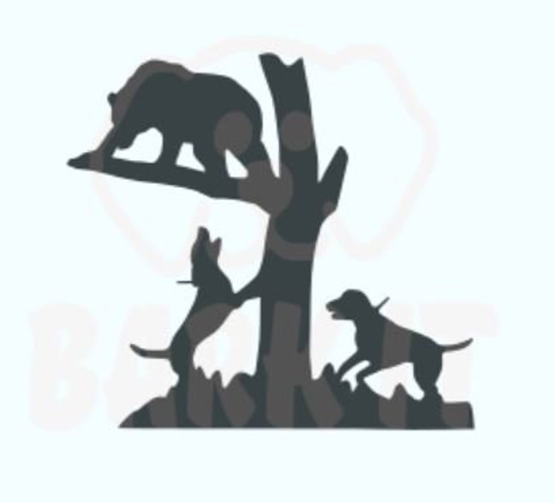 Hounds Treed Bear Hunting SVG, PDF, PNG, Eps, Digital Download Cut File ...