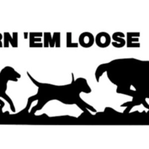 Custom Outdoor Vinyl Dogs Chasing Deer Decal Hunt Club, Kennel Name ...