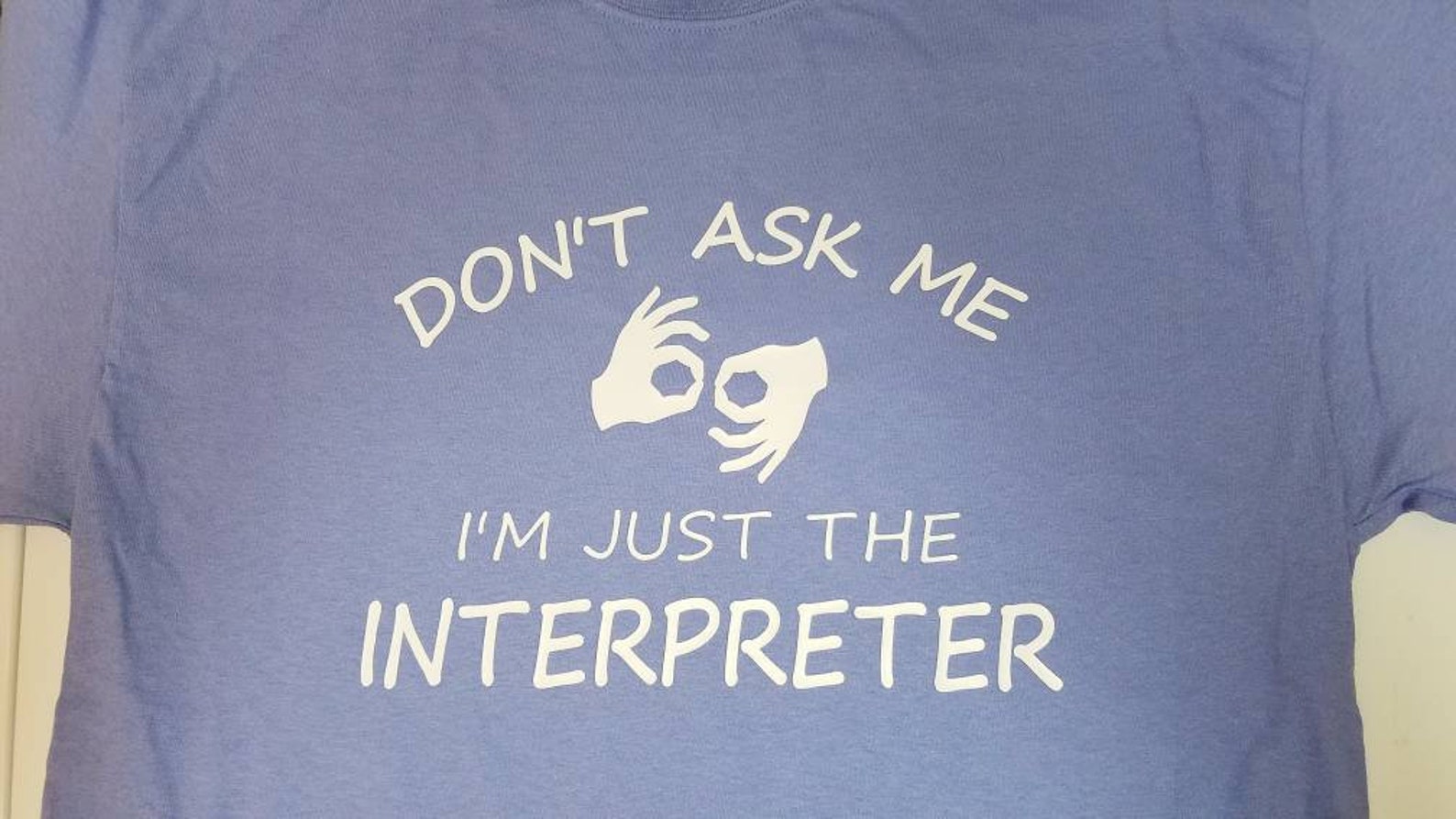 ASL Sign Language Interpreter T-shirt | Etsy