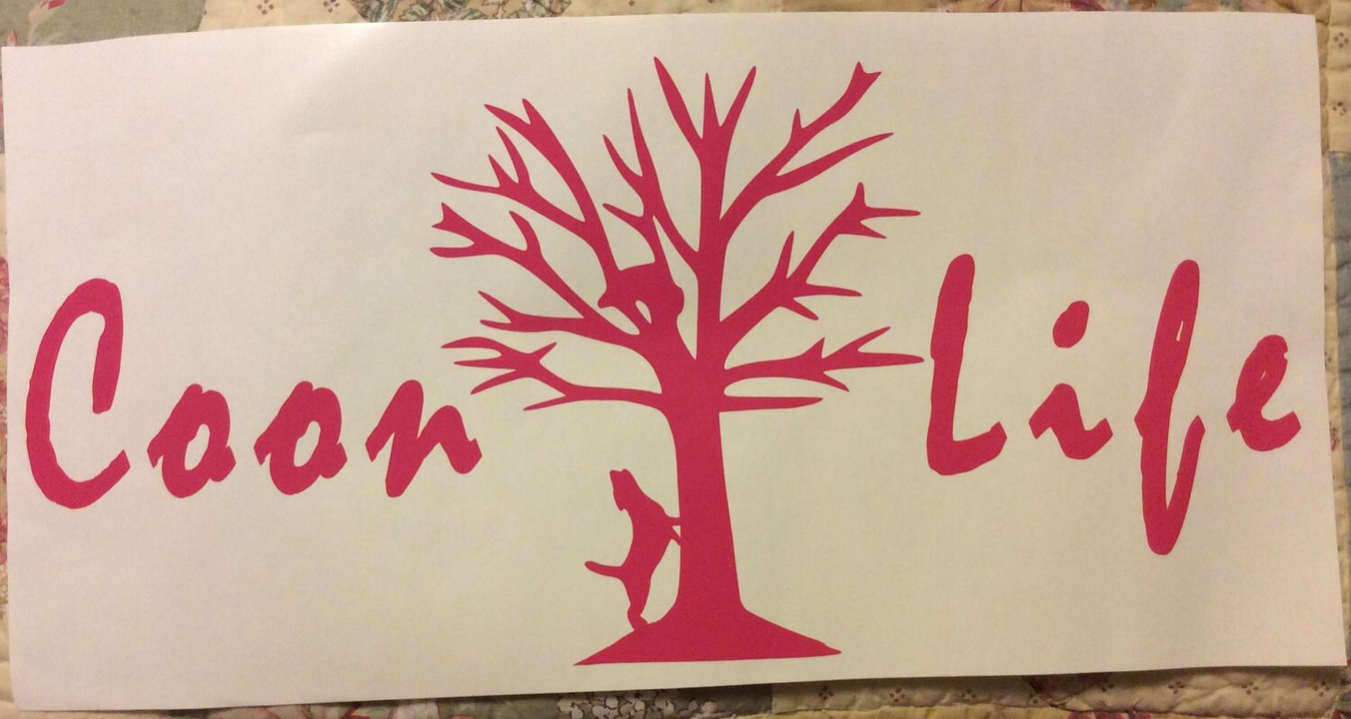 Outdoor Vinyl Coon Hunting Decal - Etsy