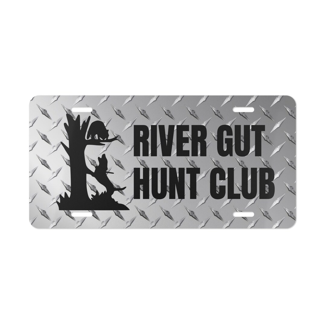 Custom Metal Diamond Plate Look Coon Hunting License Plate - Etsy
