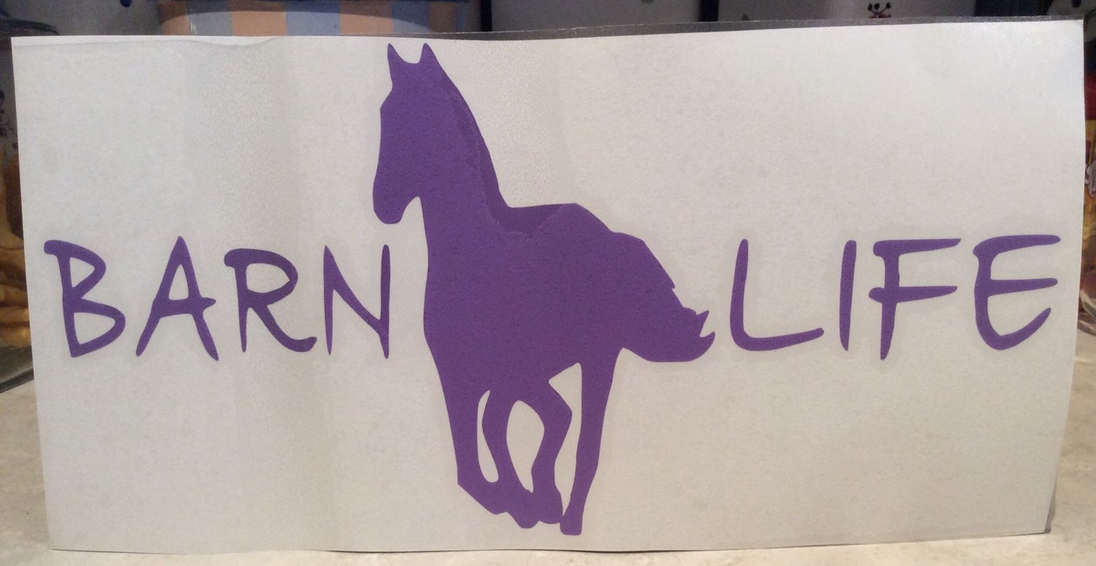 Indoor/outdoor Vinyl Barn Life Horse Decal - Etsy