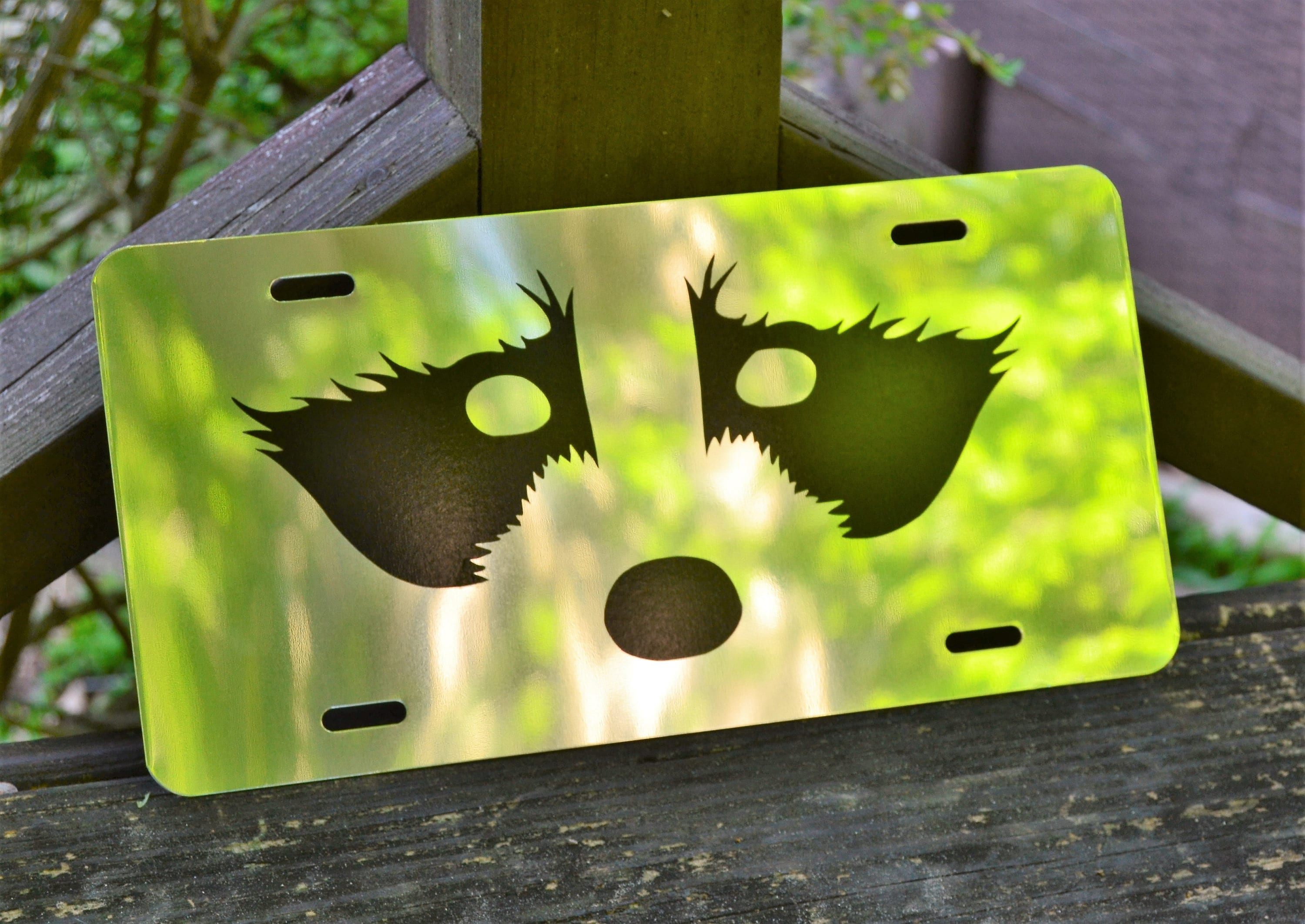 Raccoon Face Coon Hunting License Plate - Etsy Ireland