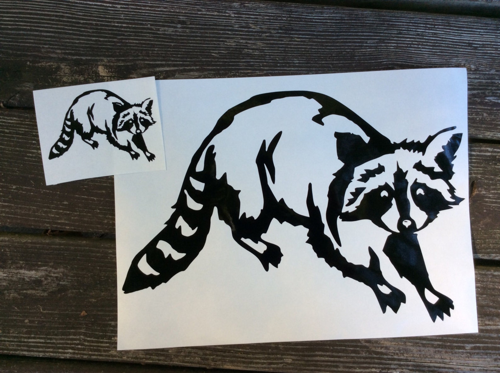 Raccoon Decal - Etsy