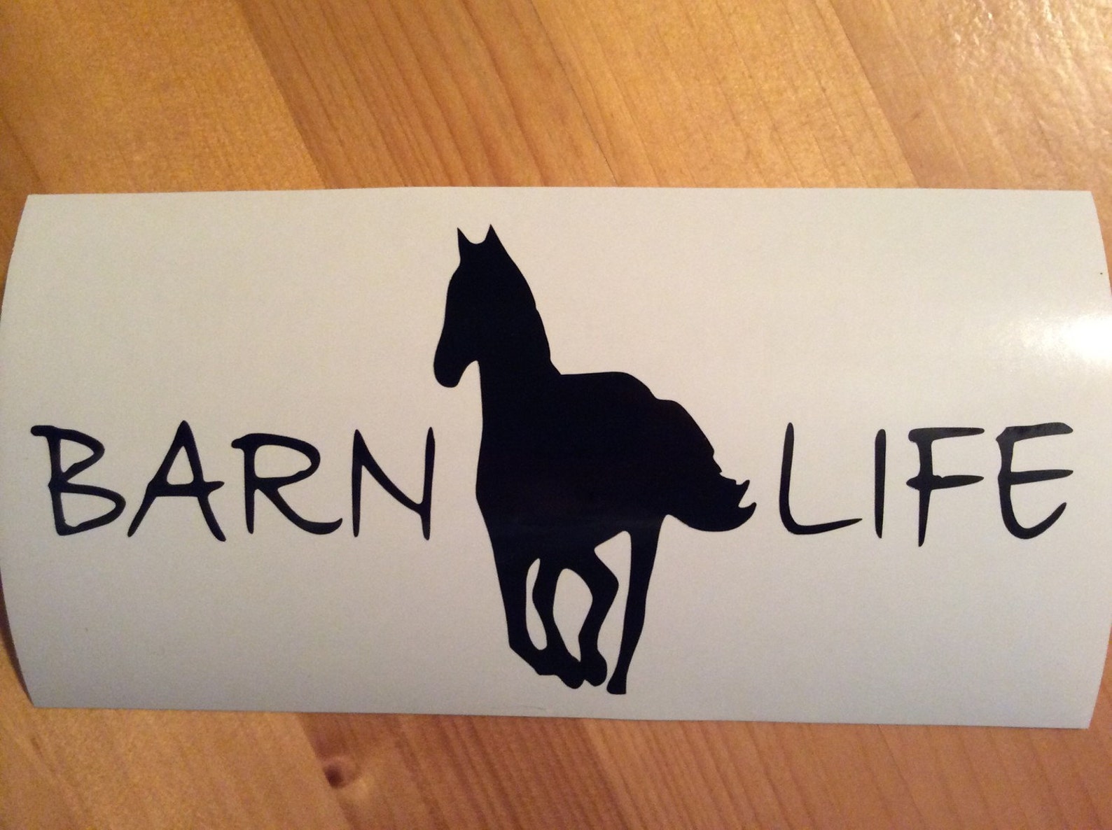 Indoor/outdoor Vinyl Barn Life Horse Decal - Etsy