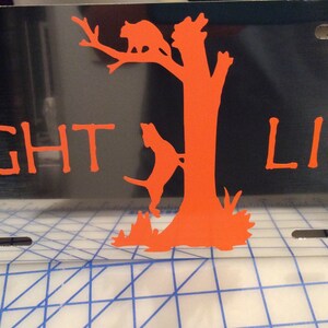 Mirrored Coon Hunting night Life License Plate - Etsy