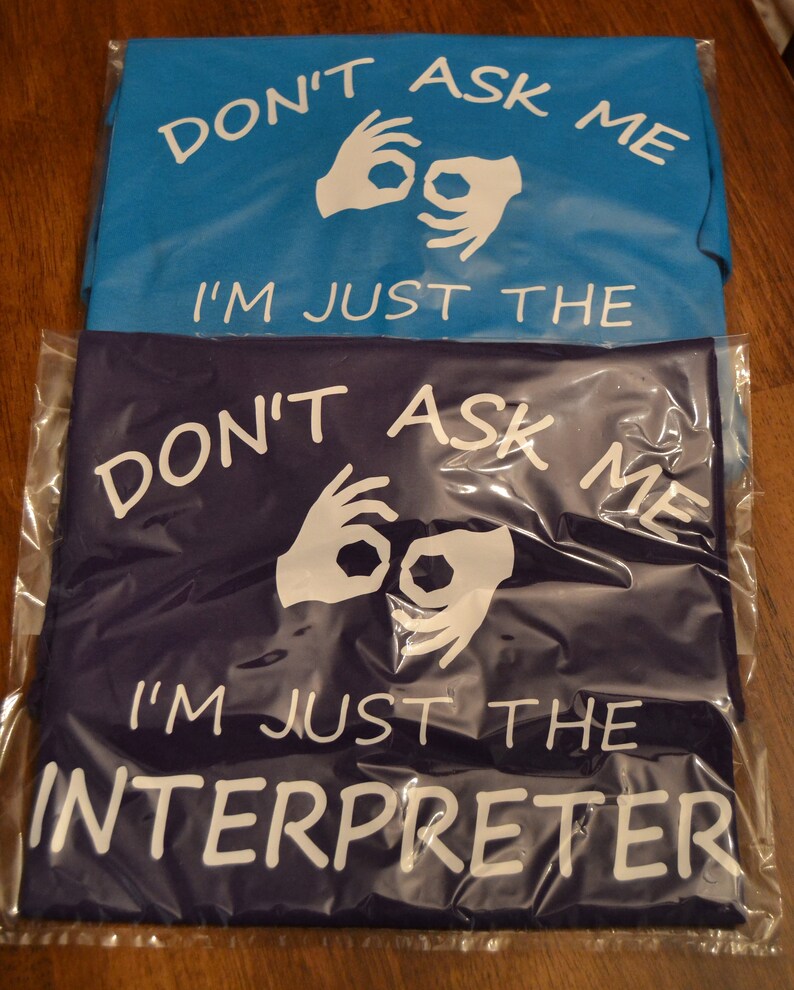 ASL Sign Language Interpreter T-shirt - Etsy