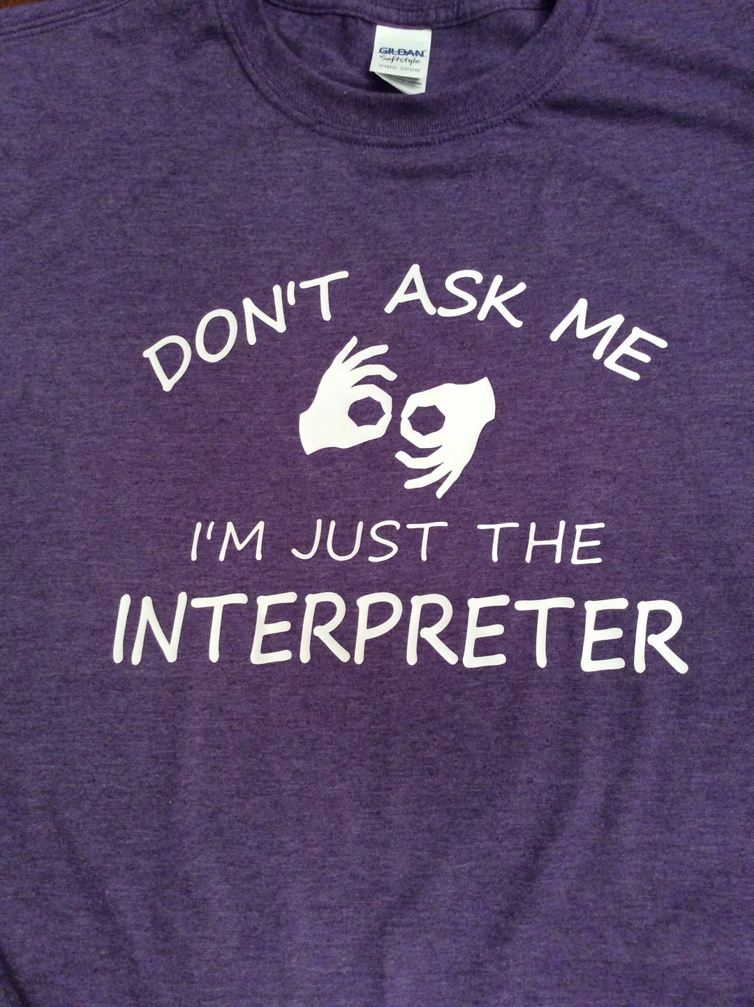 ASL Sign Language Interpreter T-shirt - Etsy