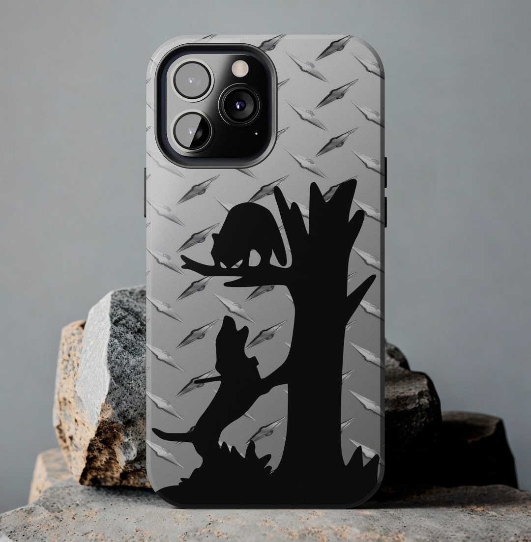Tough Phone Case for iPhone 13, Pro, Mini, Pro Max Diamond Plate Coon ...