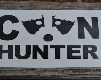 Coon Hunter Decal - Etsy