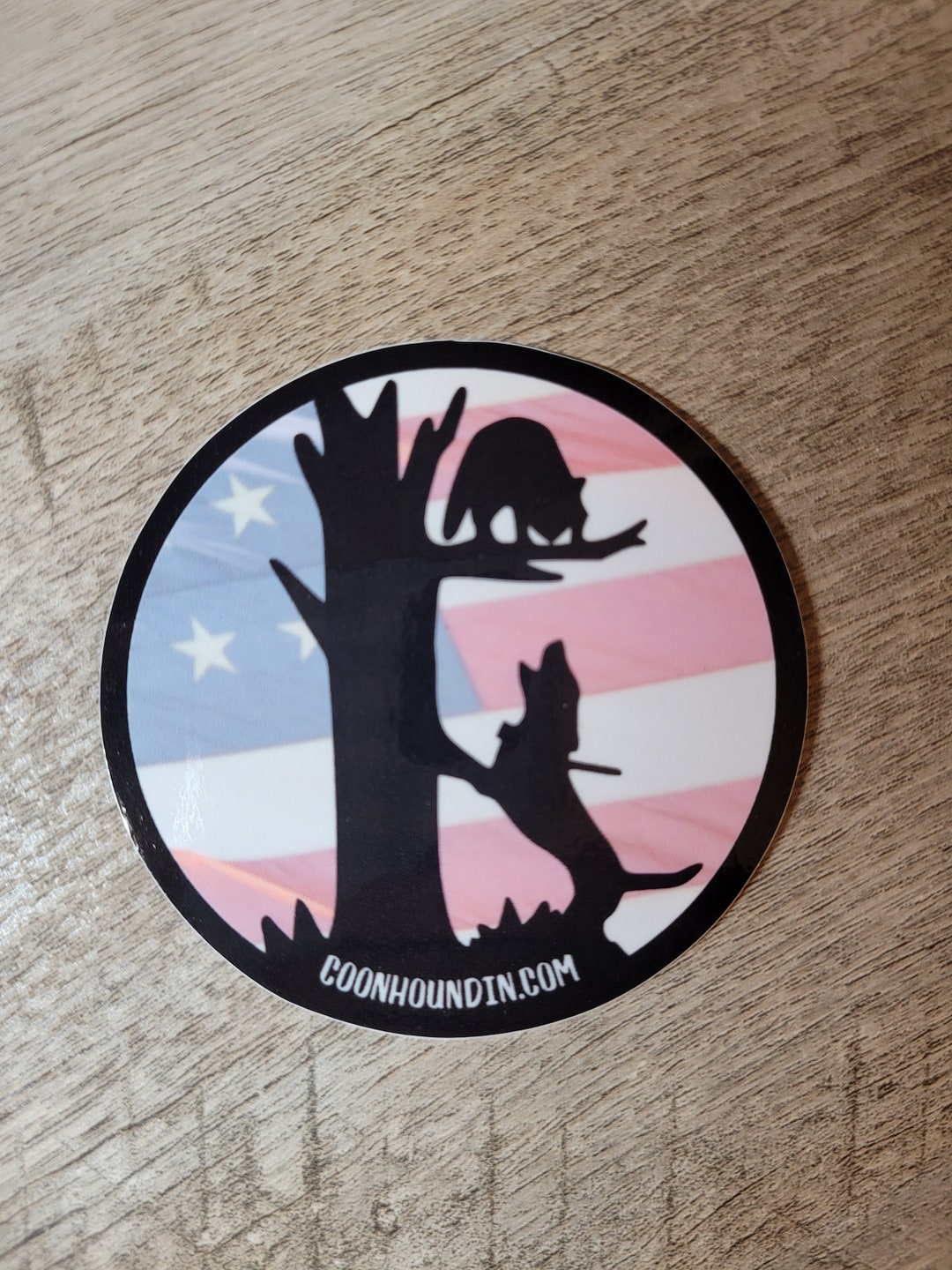 Coon Hunting Treed Coon Flag Waterproof Sticker - Etsy