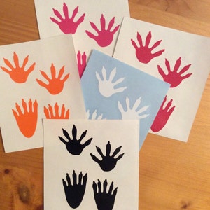 Outdoor Vinyl Coon Tracks Decal - Etsy