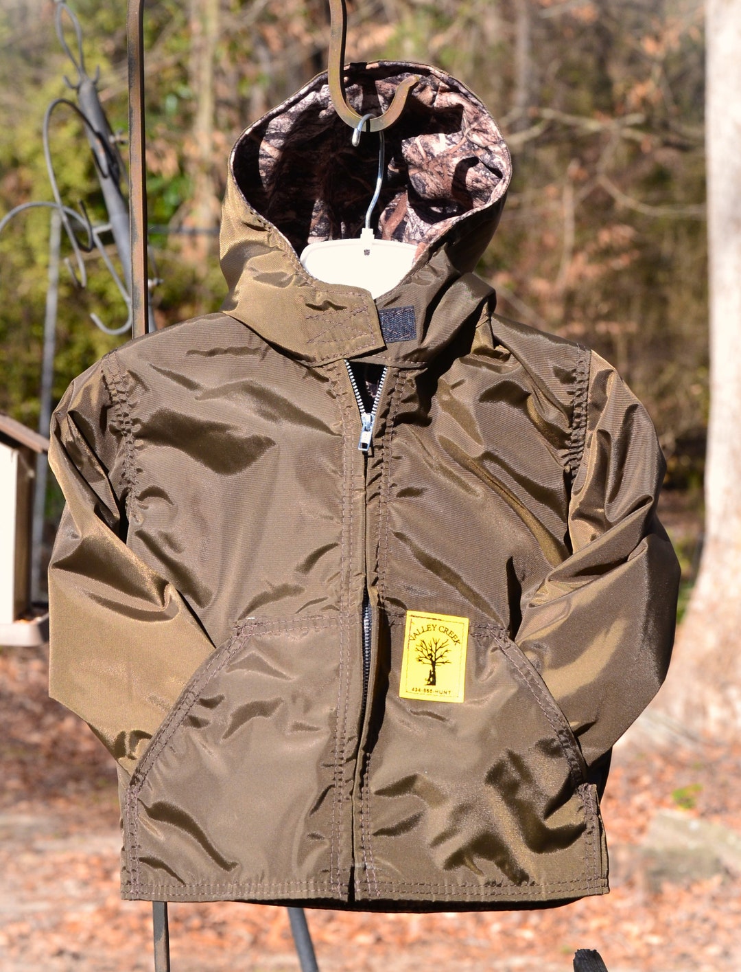 Youth Camo Lined Briar Proof Nylon Hunting Coat - Etsy