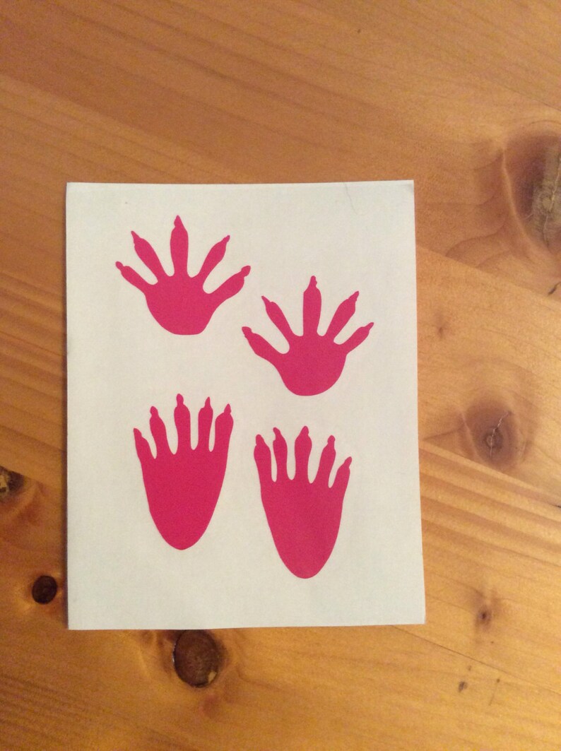 Outdoor Vinyl Coon Tracks Decal - Etsy