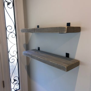 OLD BARN BEAM Shelves, Over 2" Thick, Oversized Heavy Duty Shelving ...