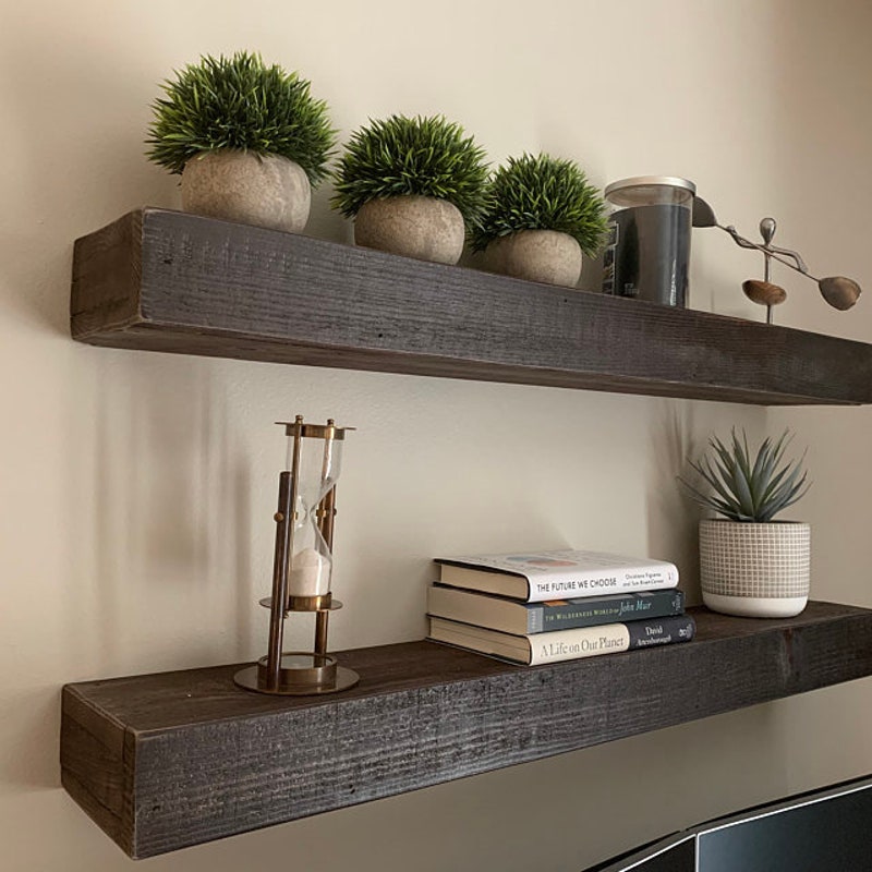 Rustic Floating Shelves - Etsy