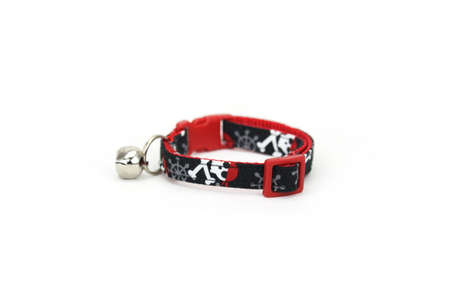 Skull Cat Collar Crossbone Pirate Kitty Collar With Bell and - Etsy