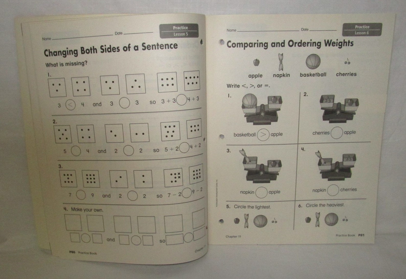 Think Math Harcourt Workbook Grade 5 Temperatures and Weights - Etsy