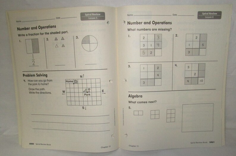 Think Math Harcourt Workbook Grade 5 Temperatures and Weights - Etsy