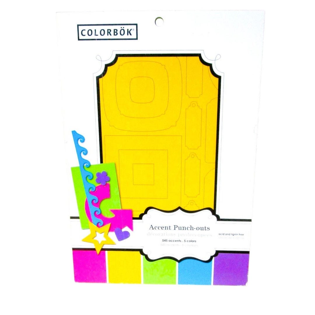 Colorbok Border Frames and Punchouts, 545 Accents, 5 Colors, Cardstock ...