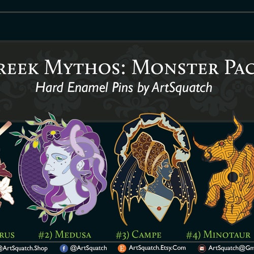 Cerberus Hard Enamel Pin greek Collection | Etsy