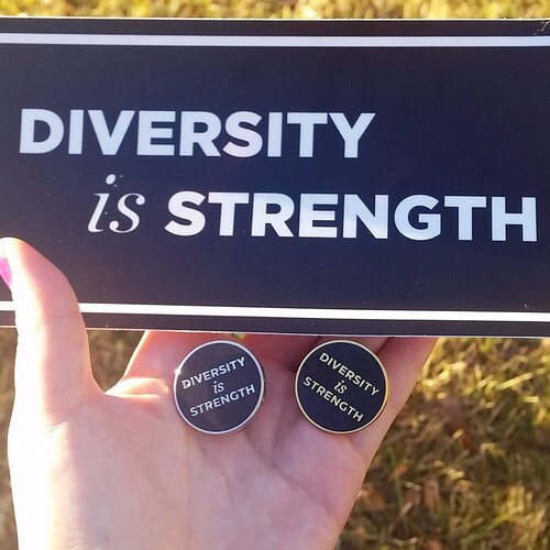Diversity is Strength Hard Enamel Pins and Bumper Stickers - Etsy