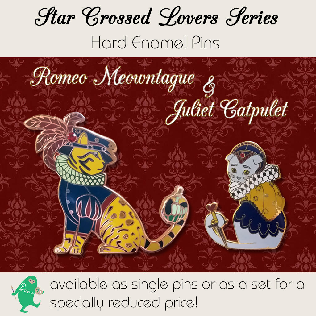 Star Crossed Lovers Hard Enamel Pins Romeo Juliet | Etsy