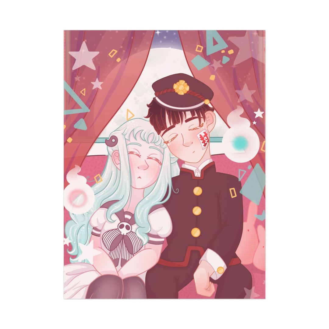 Kawaii Cute Spooky Ghost Boy and School Girl Art Print - Etsy