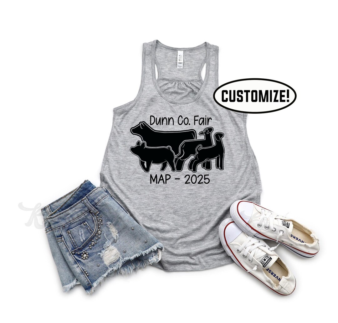 Dunn County Fair MAP Tank Top - Etsy